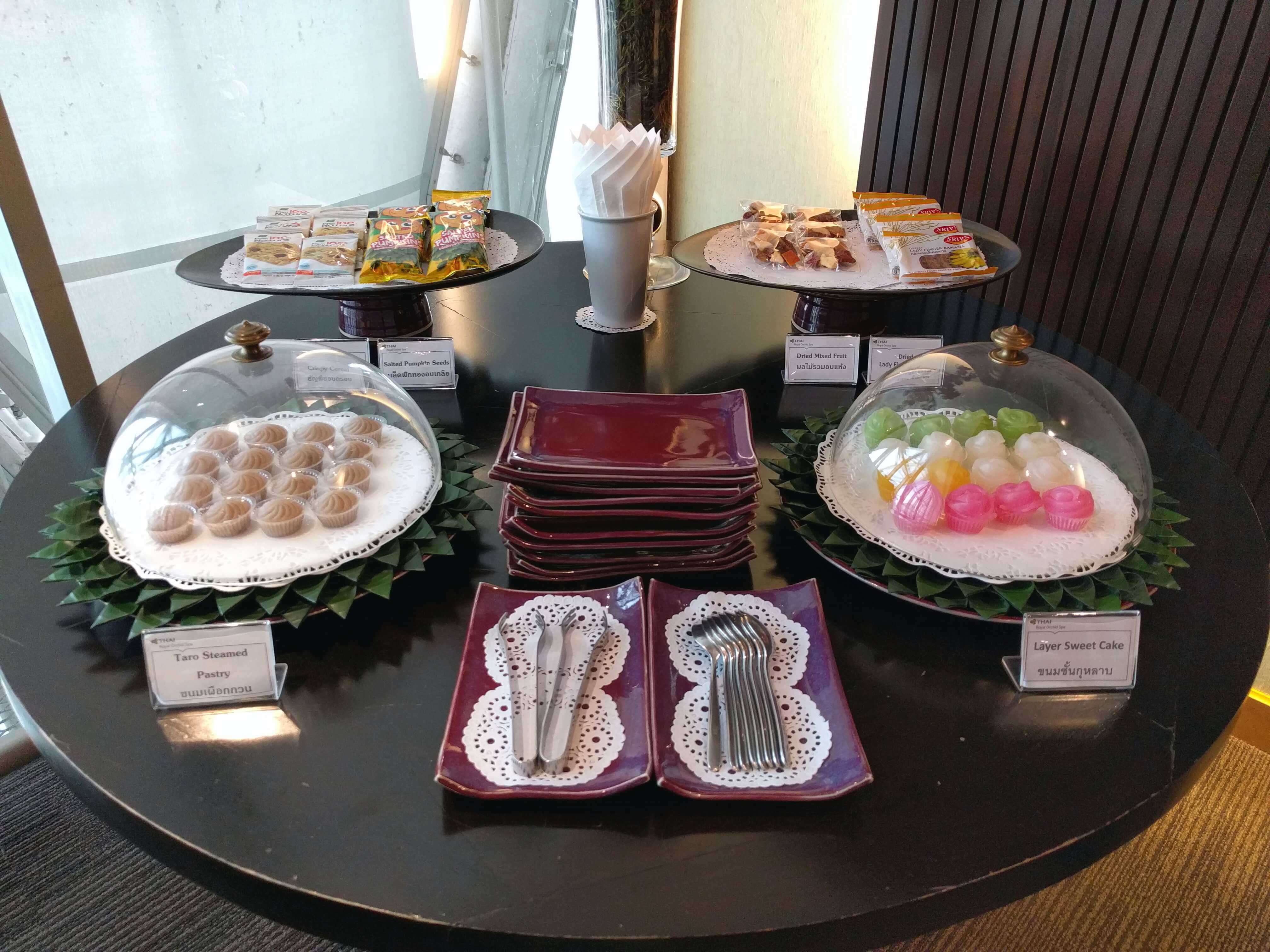 Bangkok Airport Royal Orchid Spa Snacks
