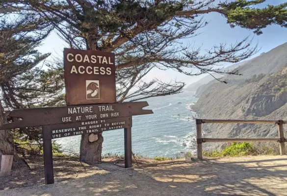 Hiking Ragged Point Trail Near Big Sur, California